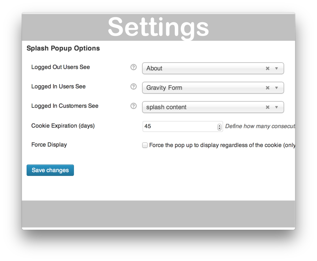 WooCommerce Popup Splash Plugin- $9, Version 2.0.0