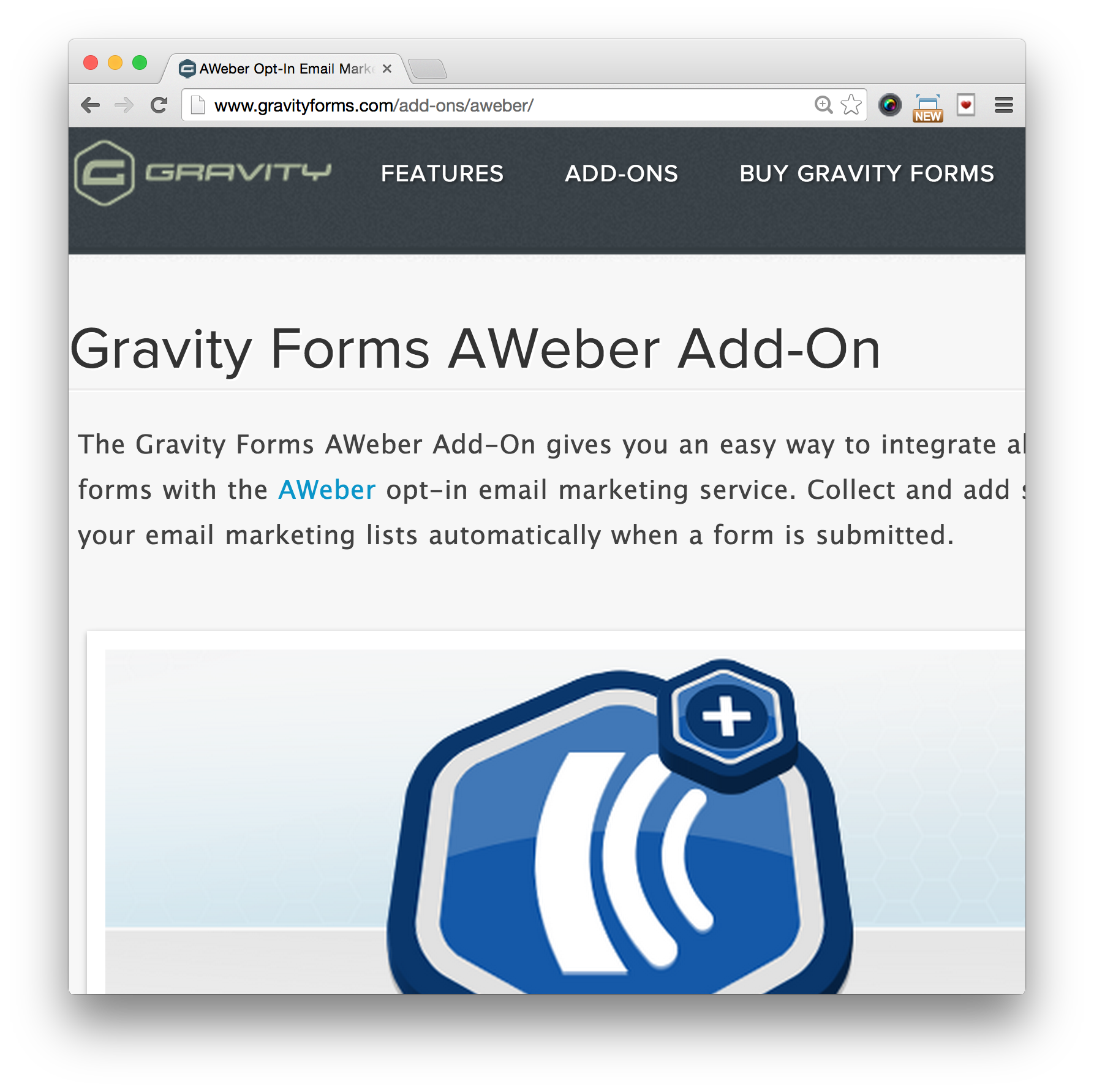 Gravity Forms AWeber Add-On-- Just $5
