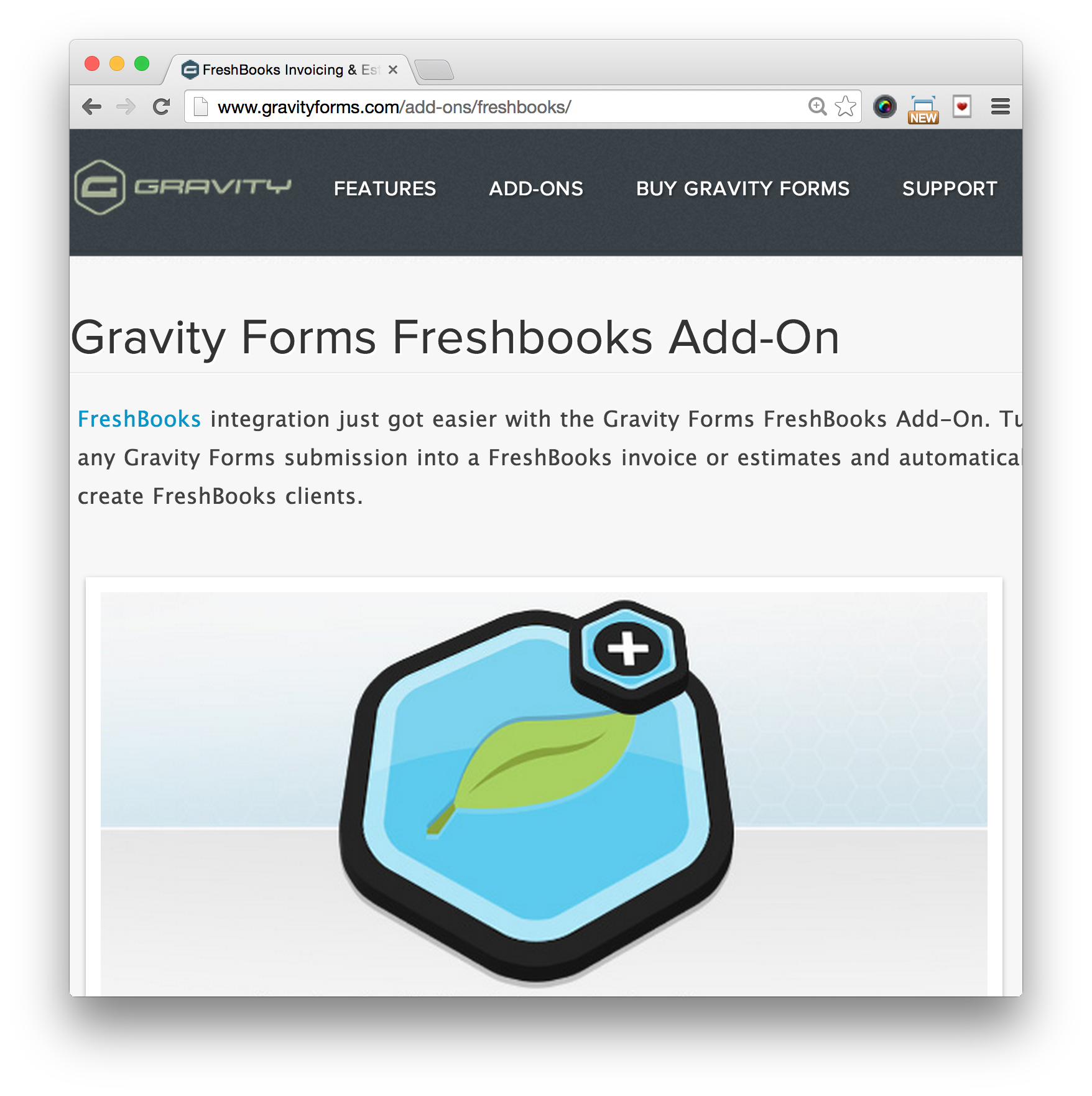 Gravity Forms Freshbooks Add-On-- Just $5