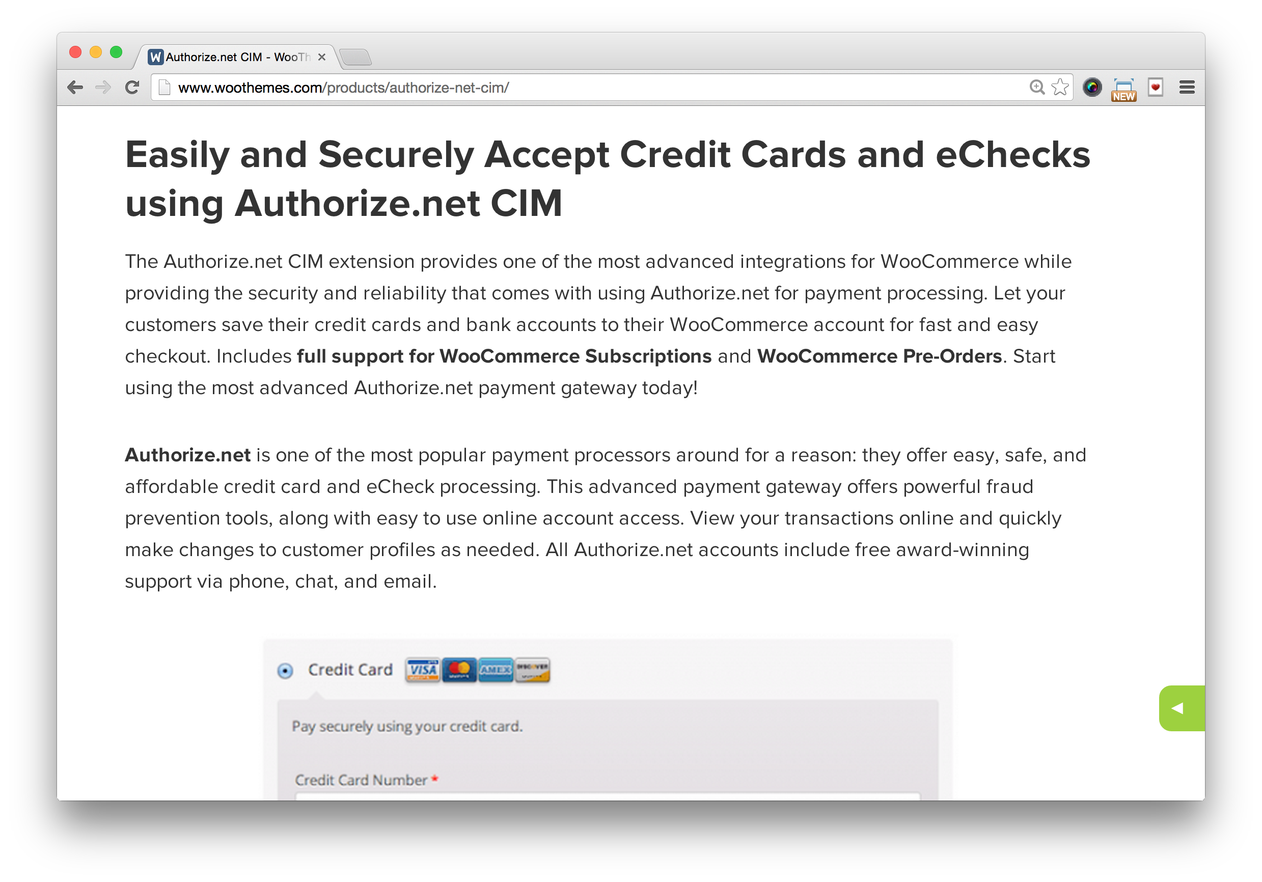 WooCommerce Authorize Net CIM Gateway - Only $25