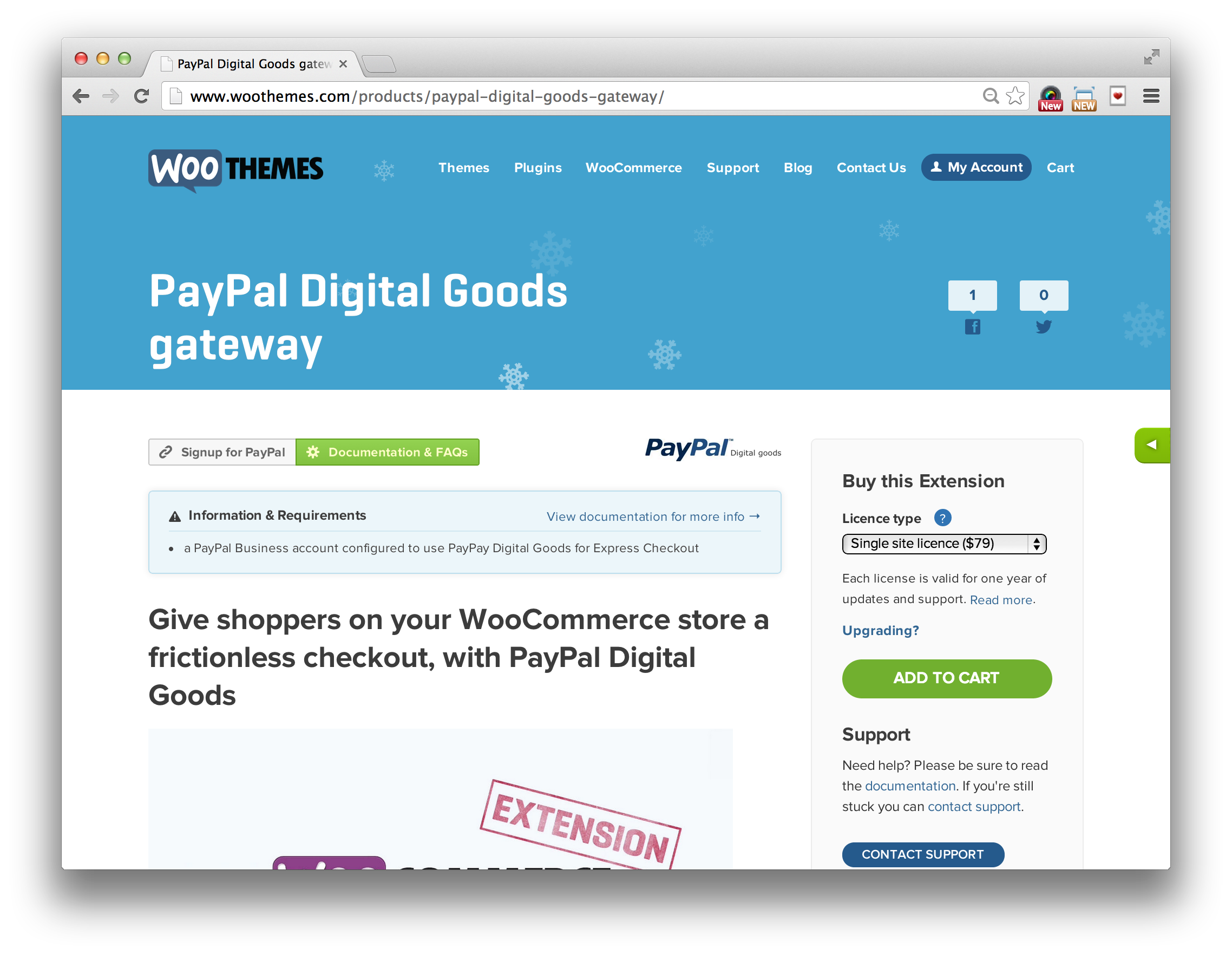 WooCommerce PayPal Digital Goods Payment Gateway $20