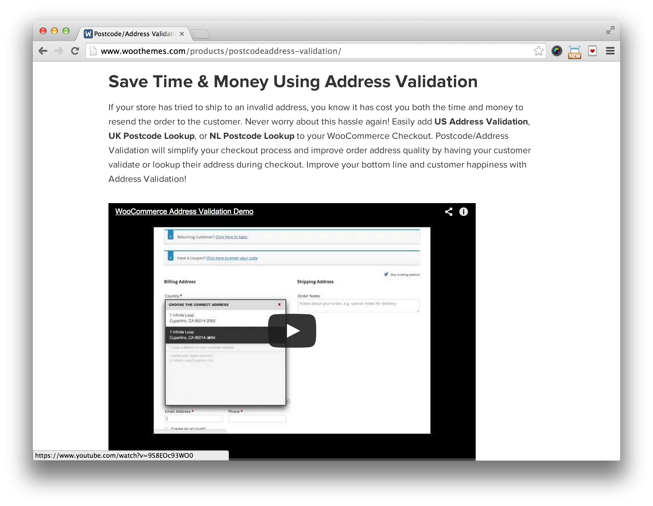 WooCommerce Postcode Address Validation Plugin - $25
