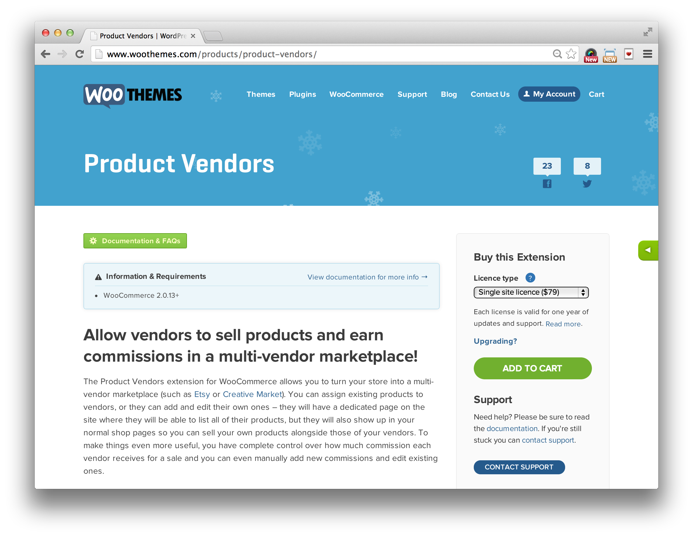 WooCommerce Product Vendors Extension